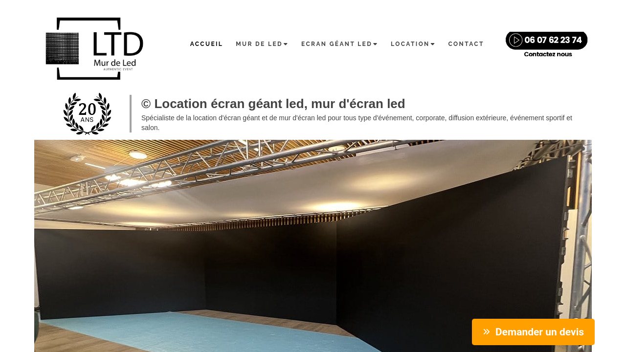 Location mur de led - LTD mur de leds